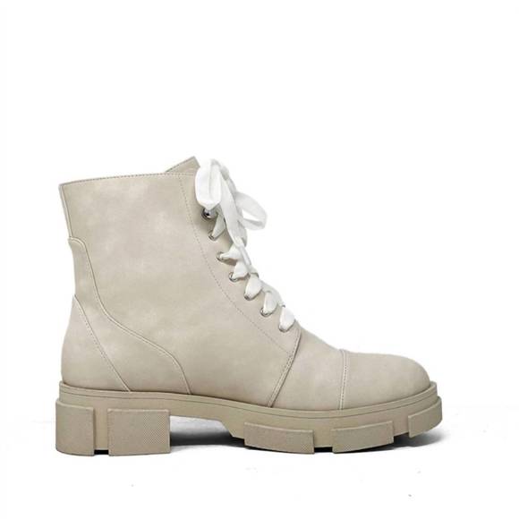 ShuShop | Shoes | New Shu Shop Zola Combat Boots In Off White | Poshmark